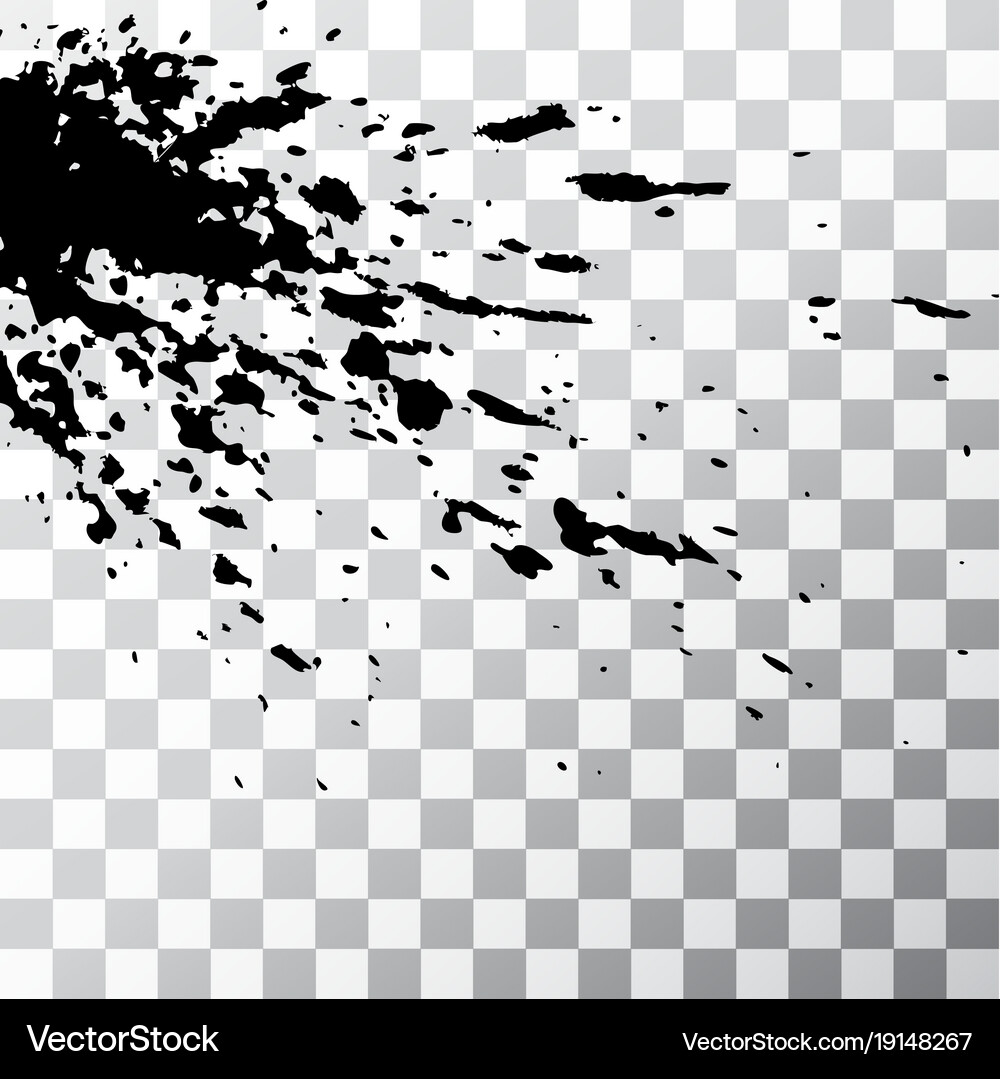Black ink paint explosion splatter artistic cover Vector Image