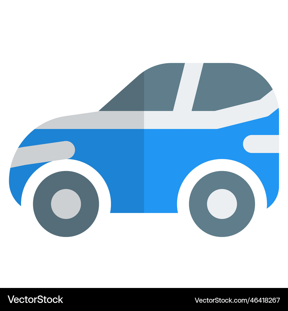 Compact car medium or small family vehicle Vector Image