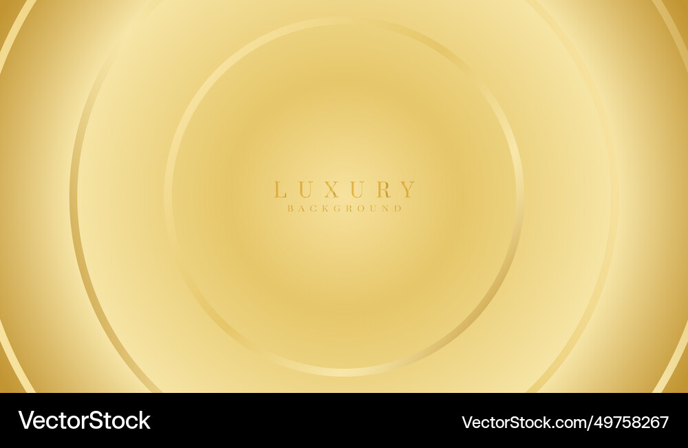 Gradient circle golden lines luxury background Vector Image