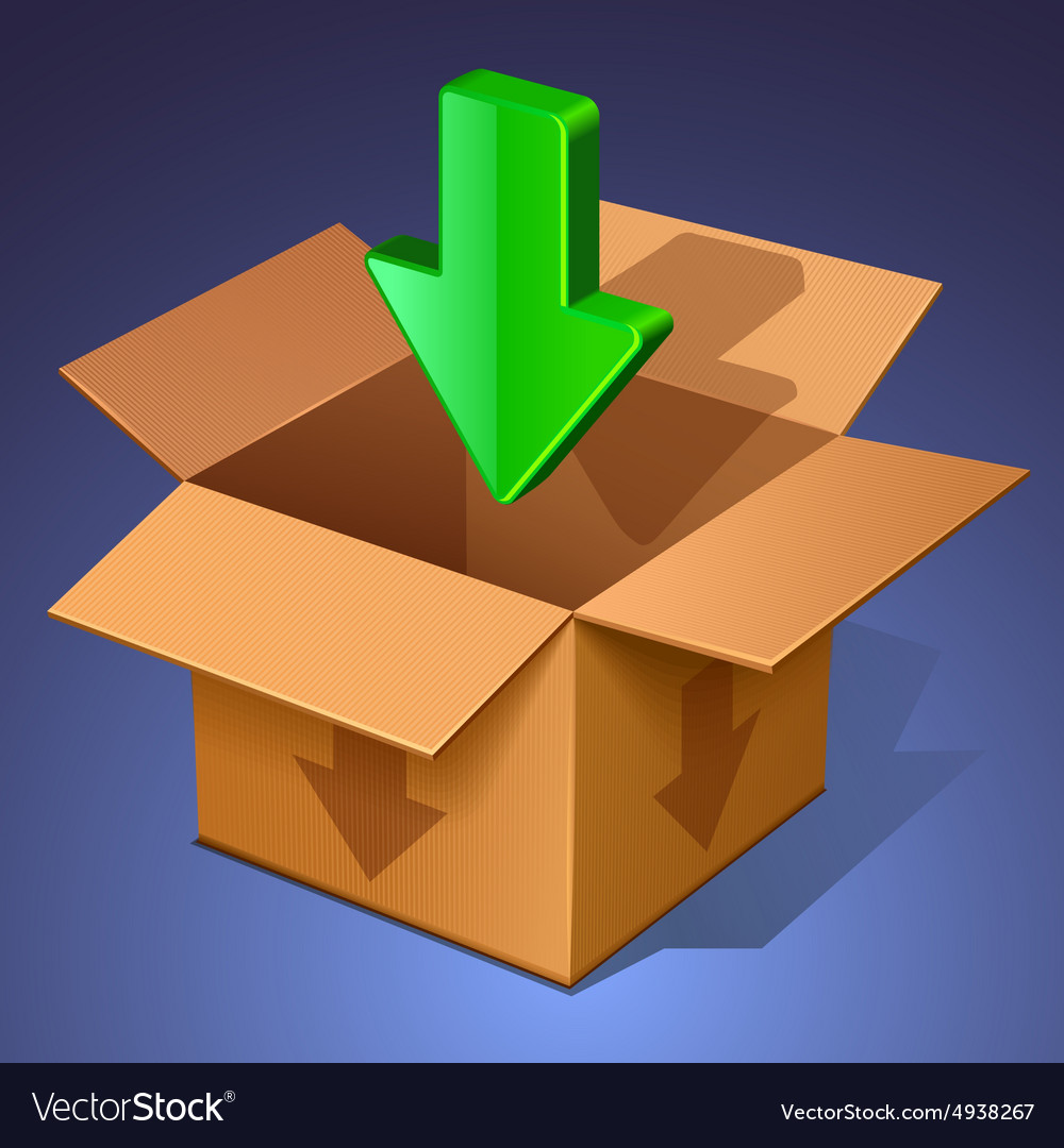 Open box Royalty Free Vector Image - VectorStock
