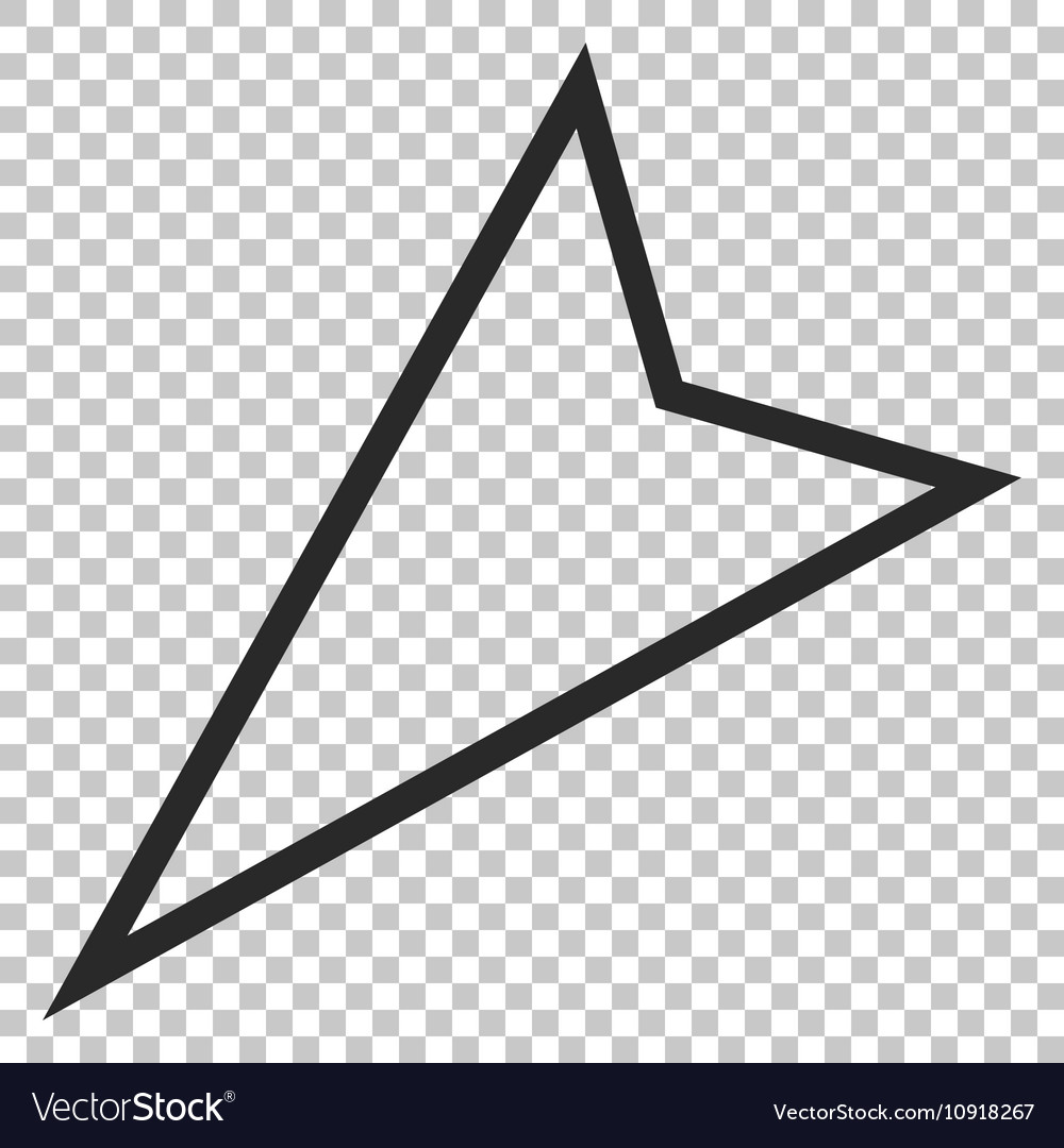 Pointer left down icon Royalty Free Vector Image