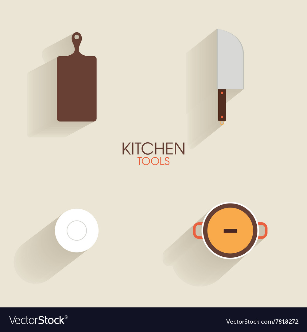 Abstract kitchen tools Royalty Free Vector Image