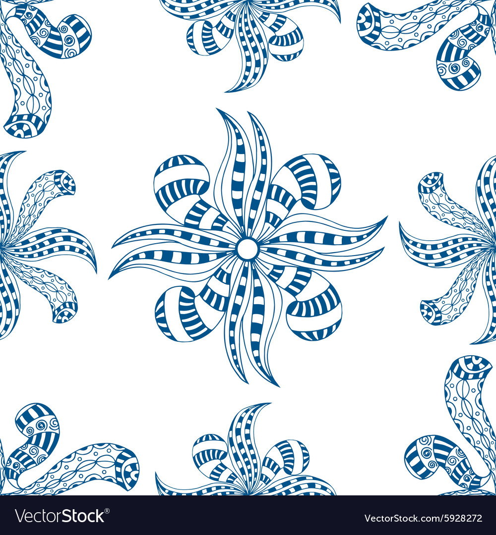 Blue pattern Royalty Free Vector Image - VectorStock