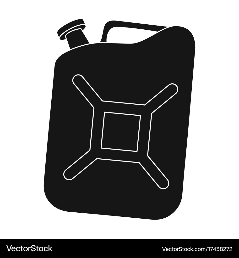 Canister single icon in black stylecanister Vector Image
