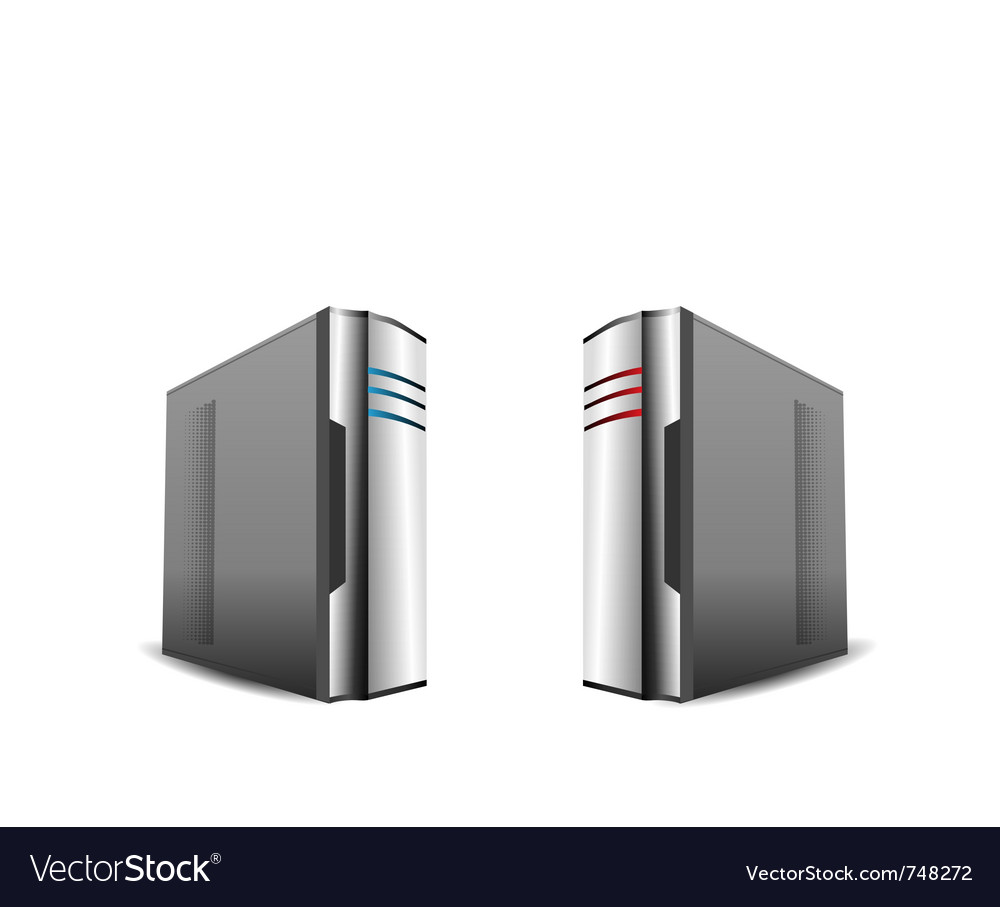 Computer servers Royalty Free Vector Image - VectorStock