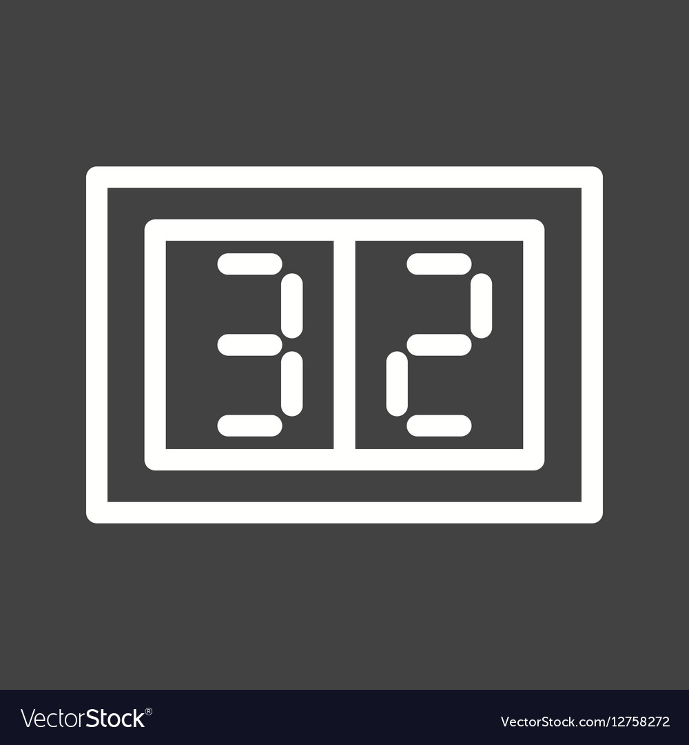 Scoreboard Royalty Free Vector Image - VectorStock