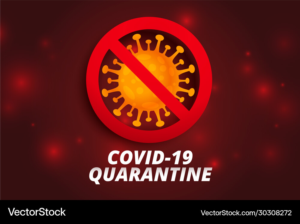 Stop coronavirus and covid19 quarantine Royalty Free Vector