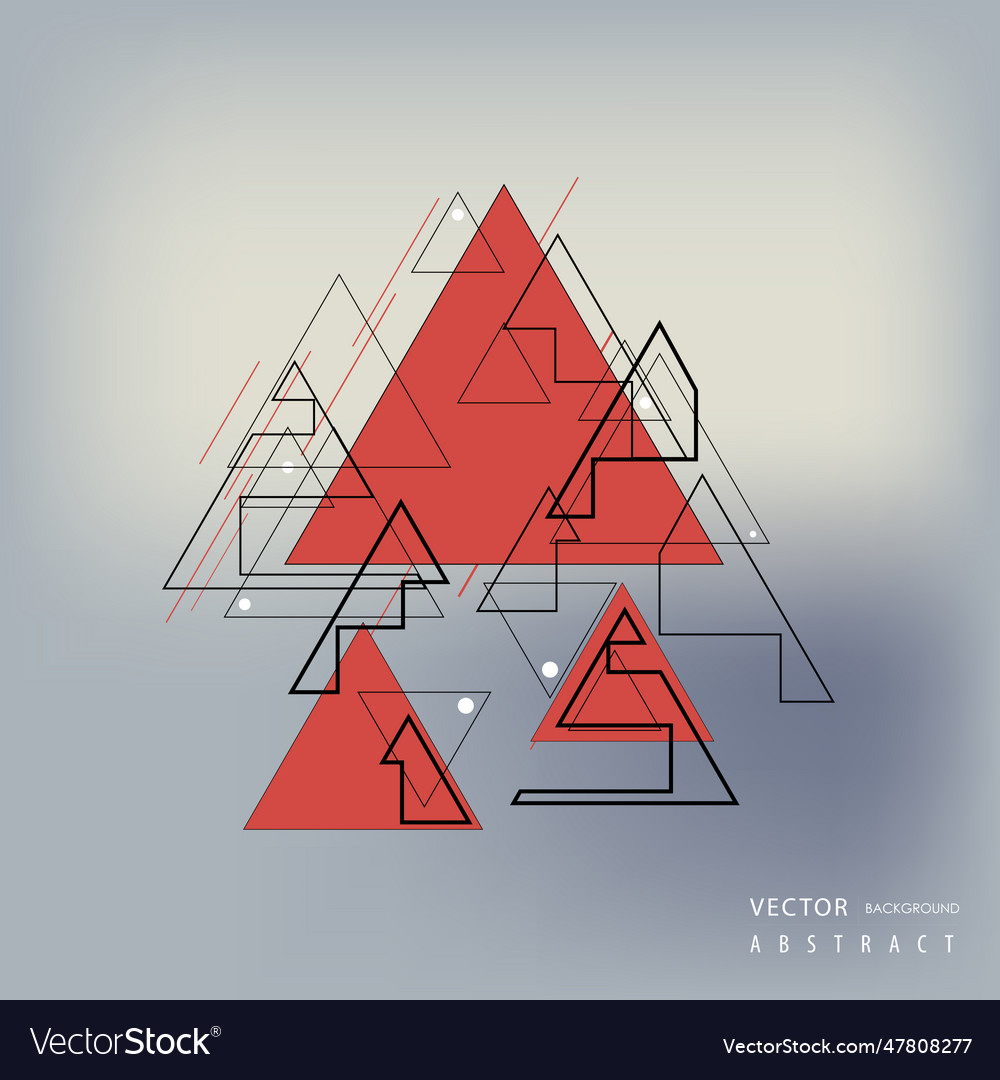 Abstract pattern with triangle connect Royalty Free Vector