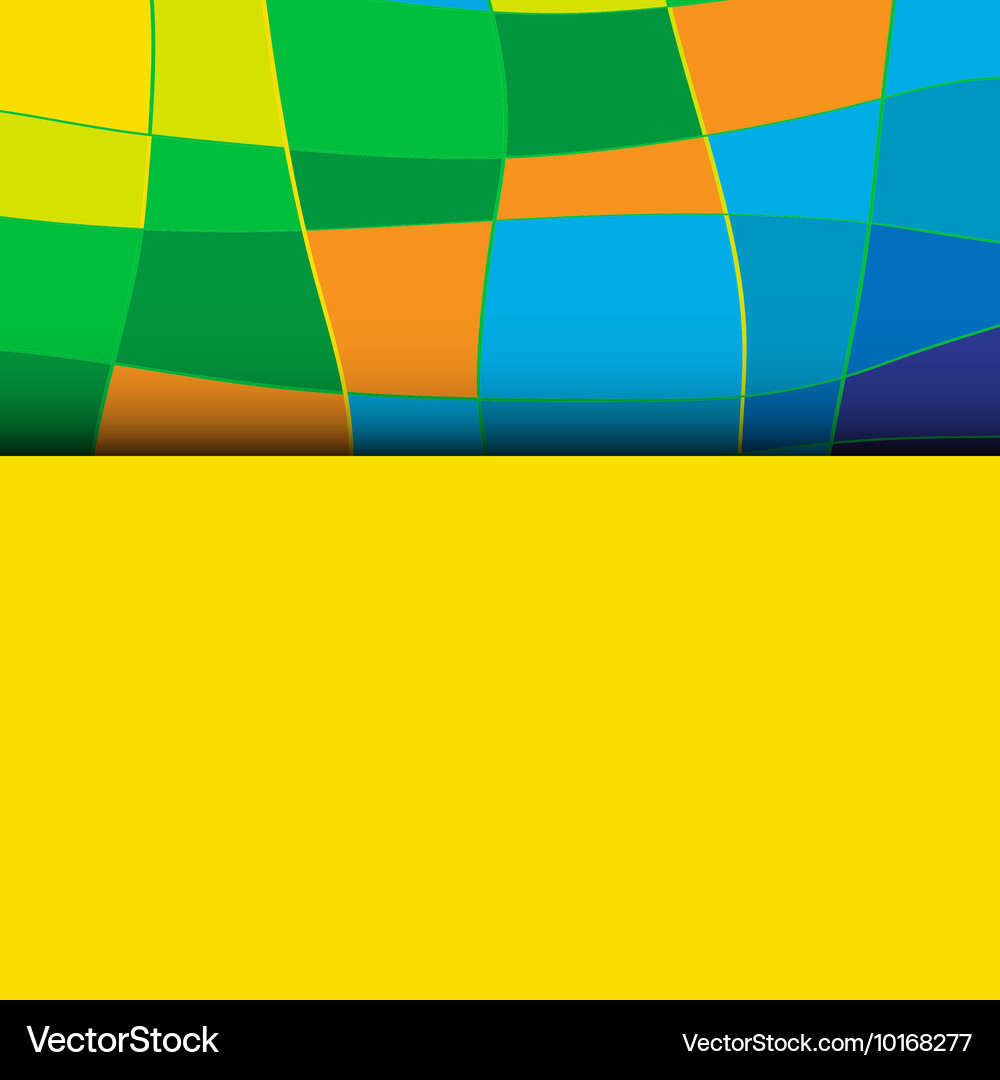 Abstract patterns of color flag brazil Royalty Free Vector