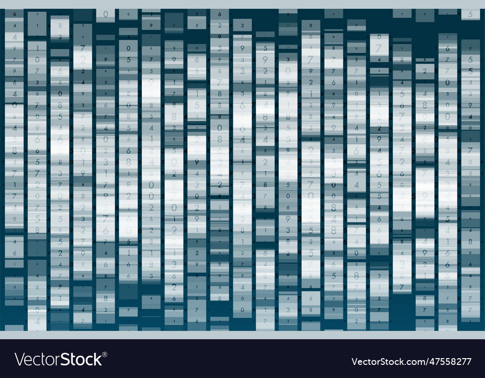 Big genomic data visualization Royalty Free Vector Image