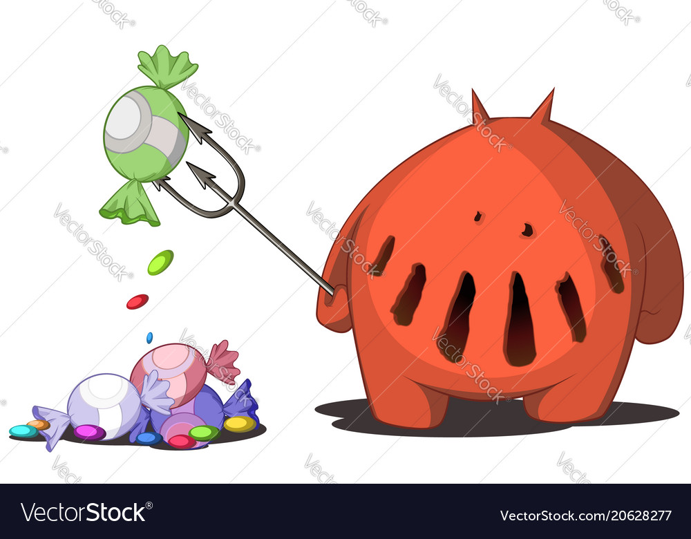 Candy devil Royalty Free Vector Image - VectorStock