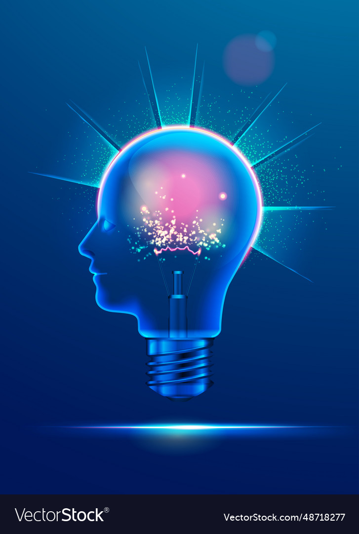 Creativehead Royalty Free Vector Image - VectorStock