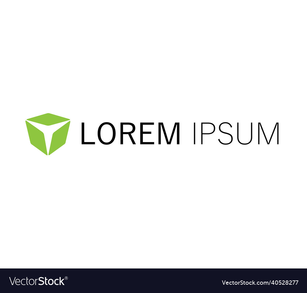 Cube logo design Royalty Free Vector Image - VectorStock