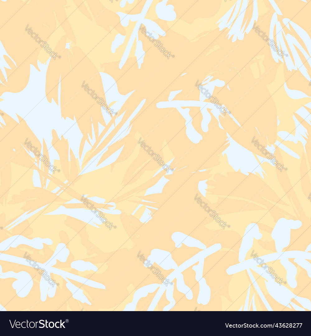 Floral brush strokes seamless pattern design Vector Image