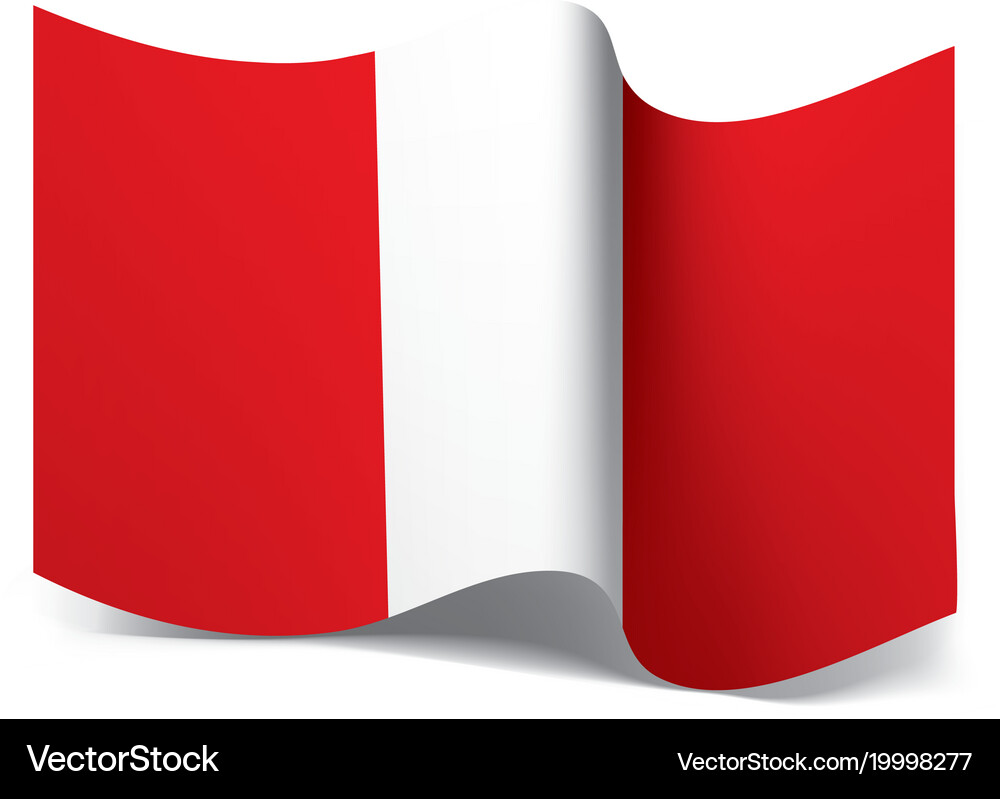 Peru flag Royalty Free Vector Image - VectorStock