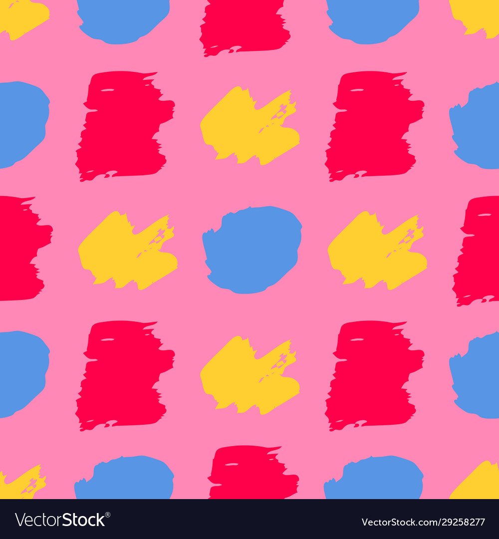 Seamless pattern hand drawn with scribble smear Vector Image