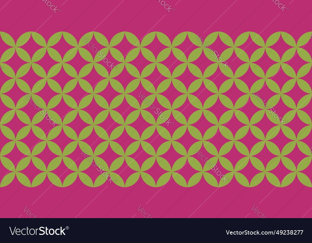 Simple geometric seamless pattern with green Vector Image