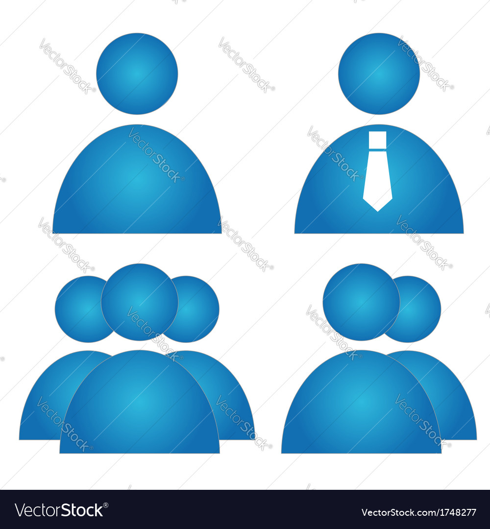User icons set Royalty Free Vector Image - VectorStock