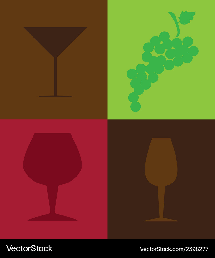 Wine design over colors background Royalty Free Vector Image