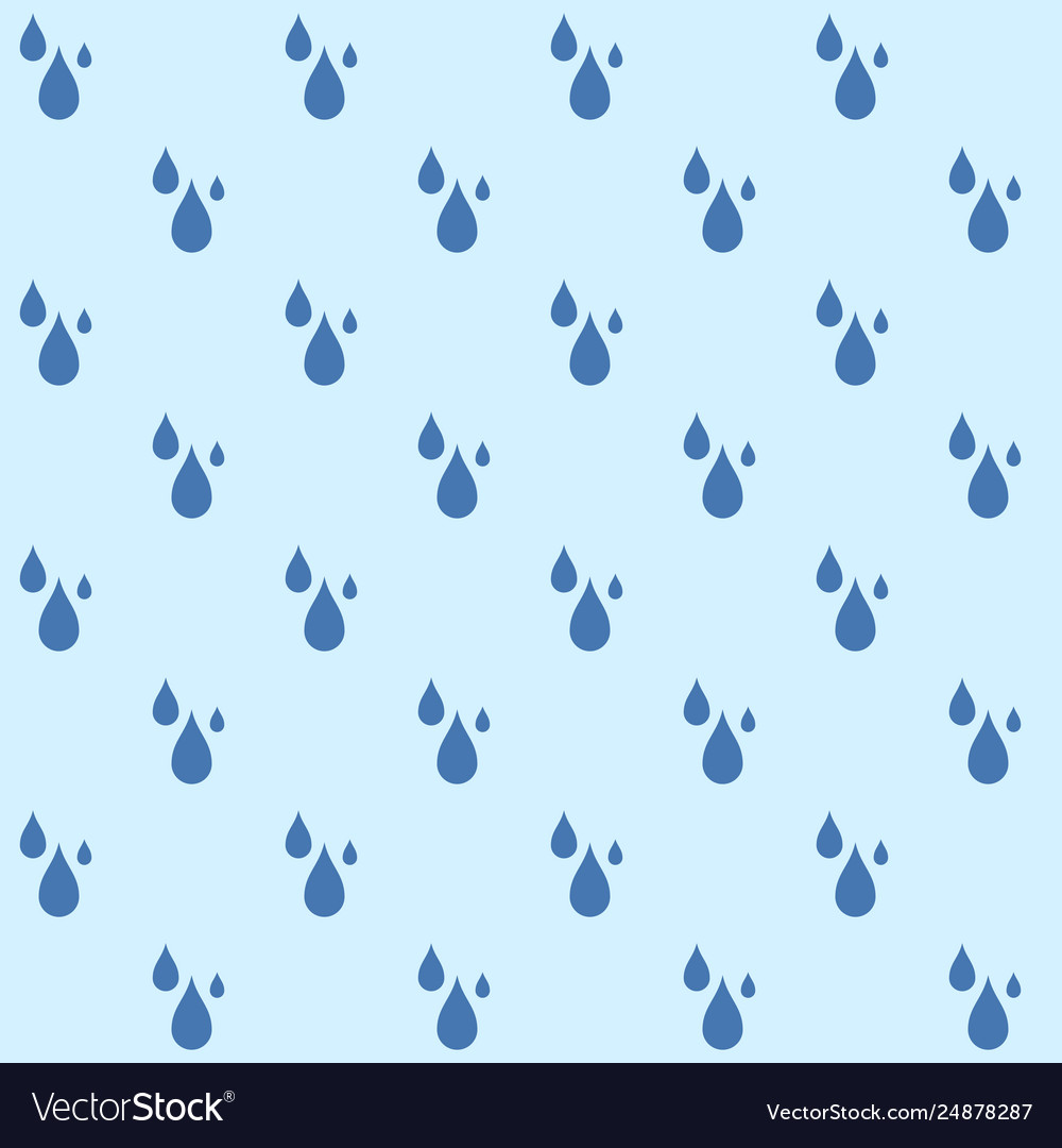 Abstract seamless pattern raindrops Royalty Free Vector