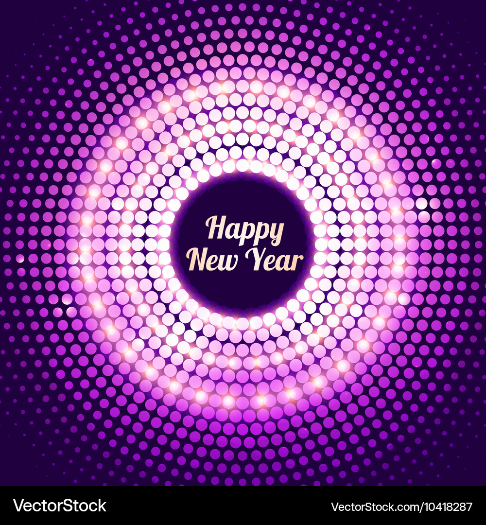 Happy new year greeting card design Royalty Free Vector