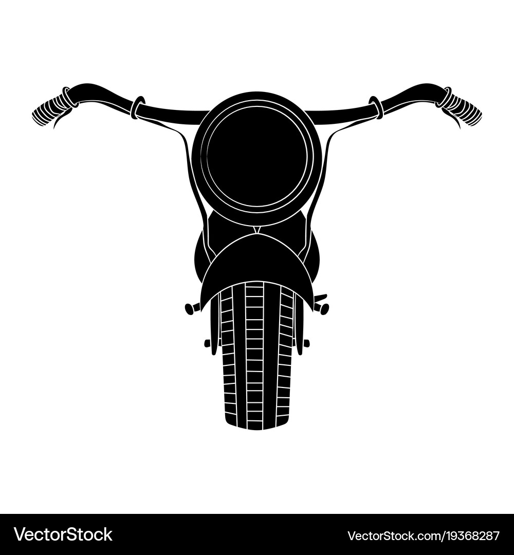 Image of a road motorcycle is front view Vector Image