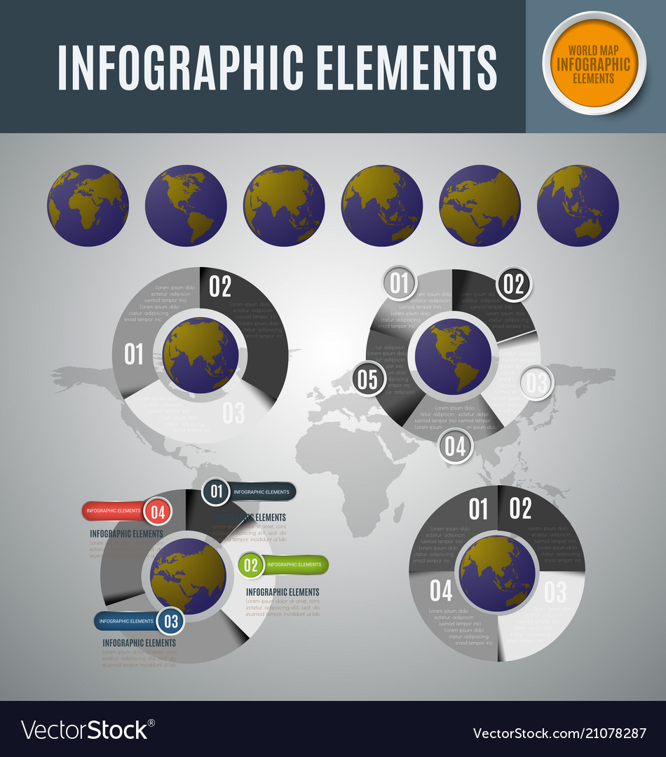 Infographic element set9 Royalty Free Vector Image