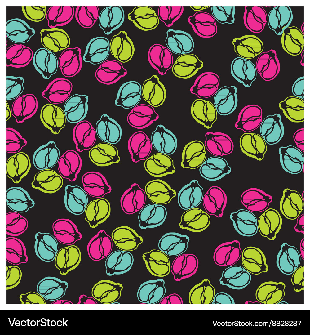 Leavesfruits and flowers seamless pattern Vector Image