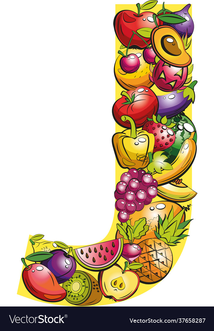 Letter j Royalty Free Vector Image - VectorStock