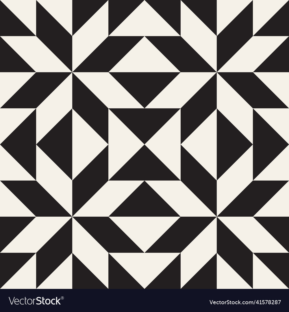 Seamless pattern repeating geometric elements Vector Image
