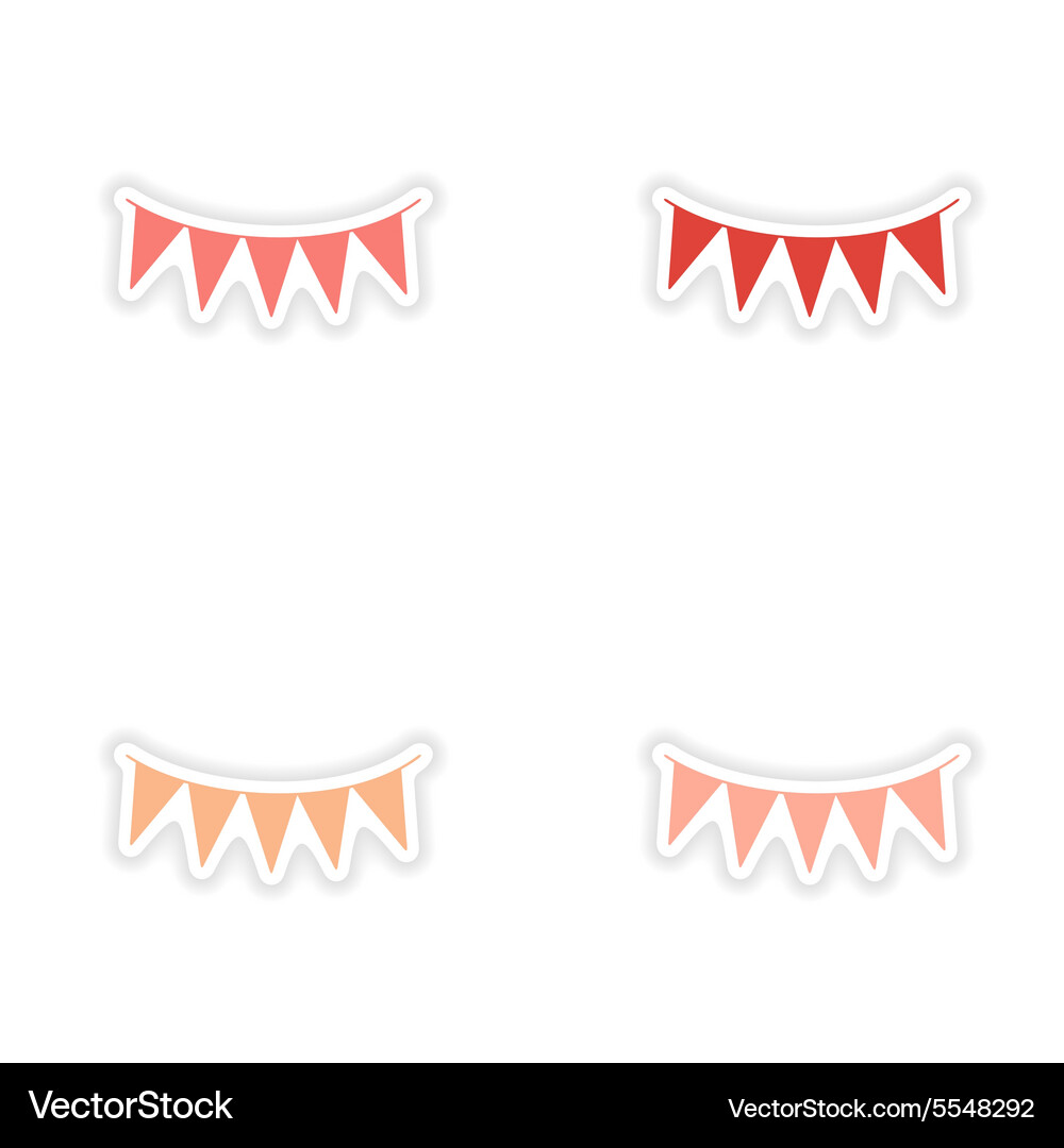 Assembly realistic sticker design on paper Vector Image