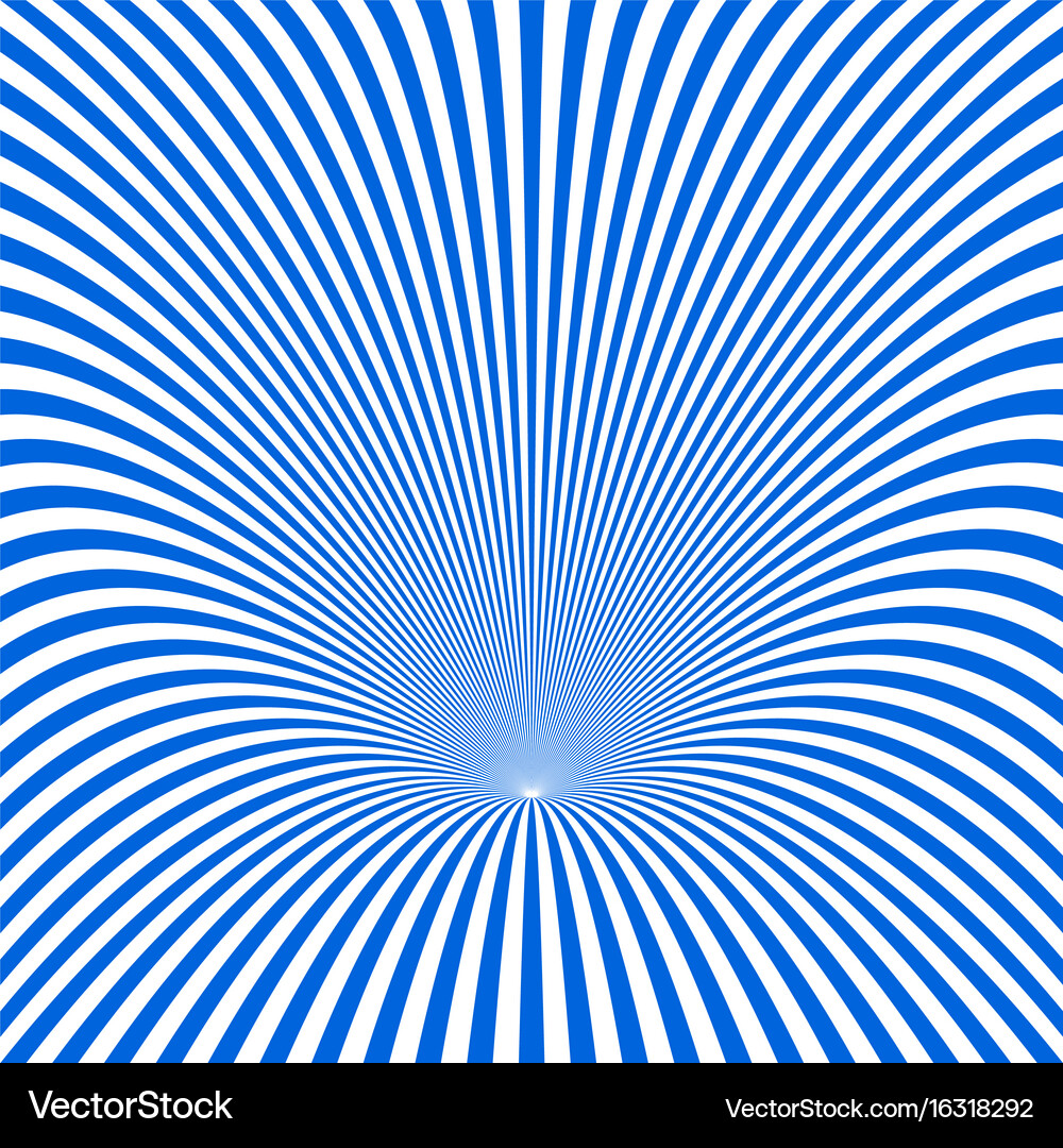 Curved radial stripe background - graphic from Vector Image