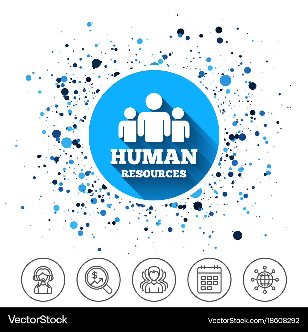 Human resources sign icon hr symbol Royalty Free Vector