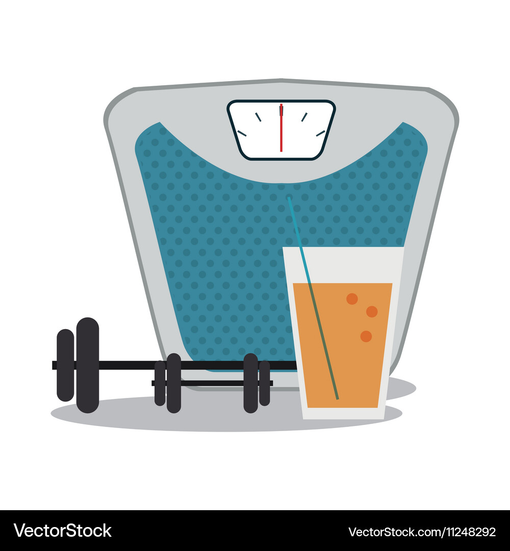 Scale and healthy lifestyle design Royalty Free Vector Image