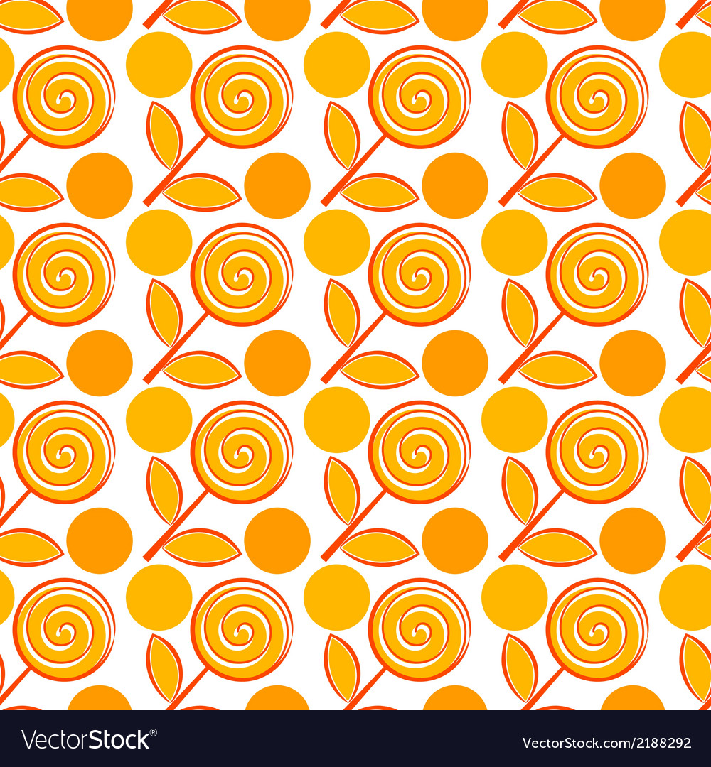 Seamless pattern with abstract flowers Royalty Free Vector