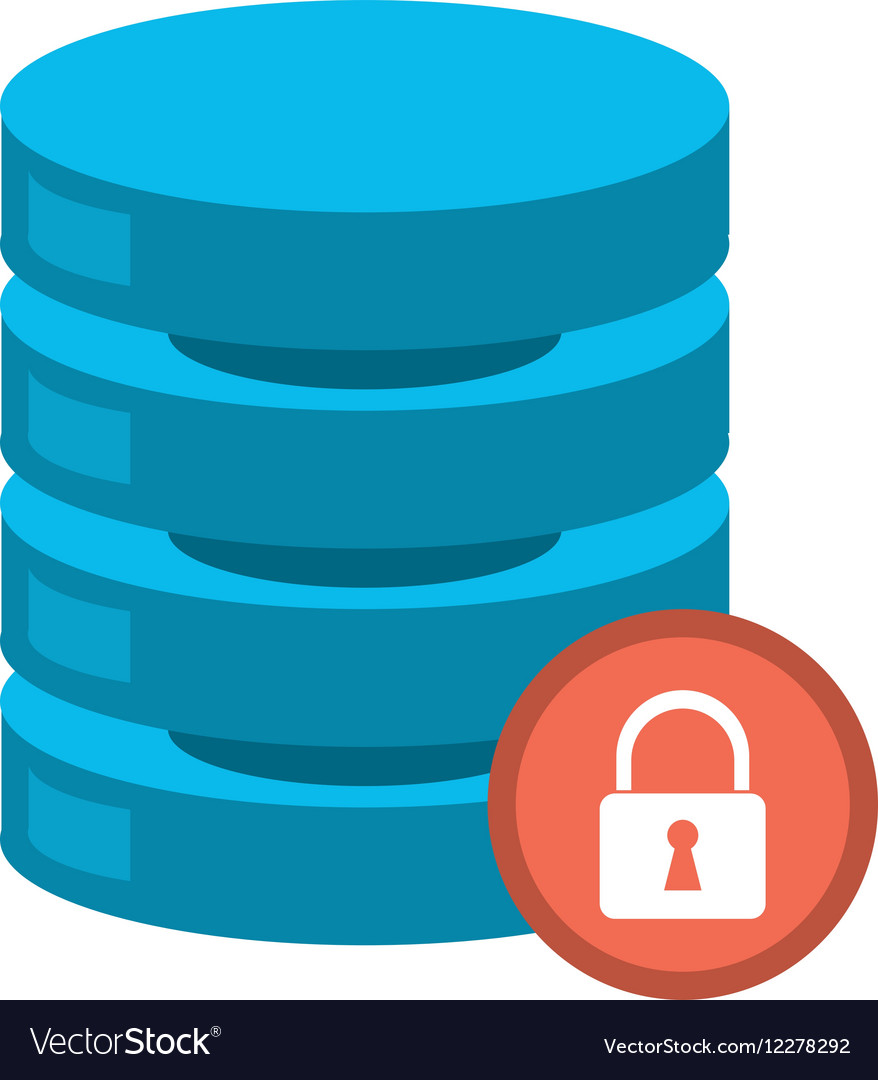 Security Data Center Server Network Royalty Free Vector
