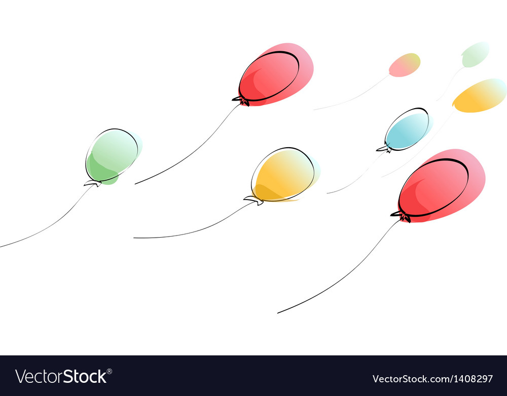 Balloons Royalty Free Vector Image - VectorStock