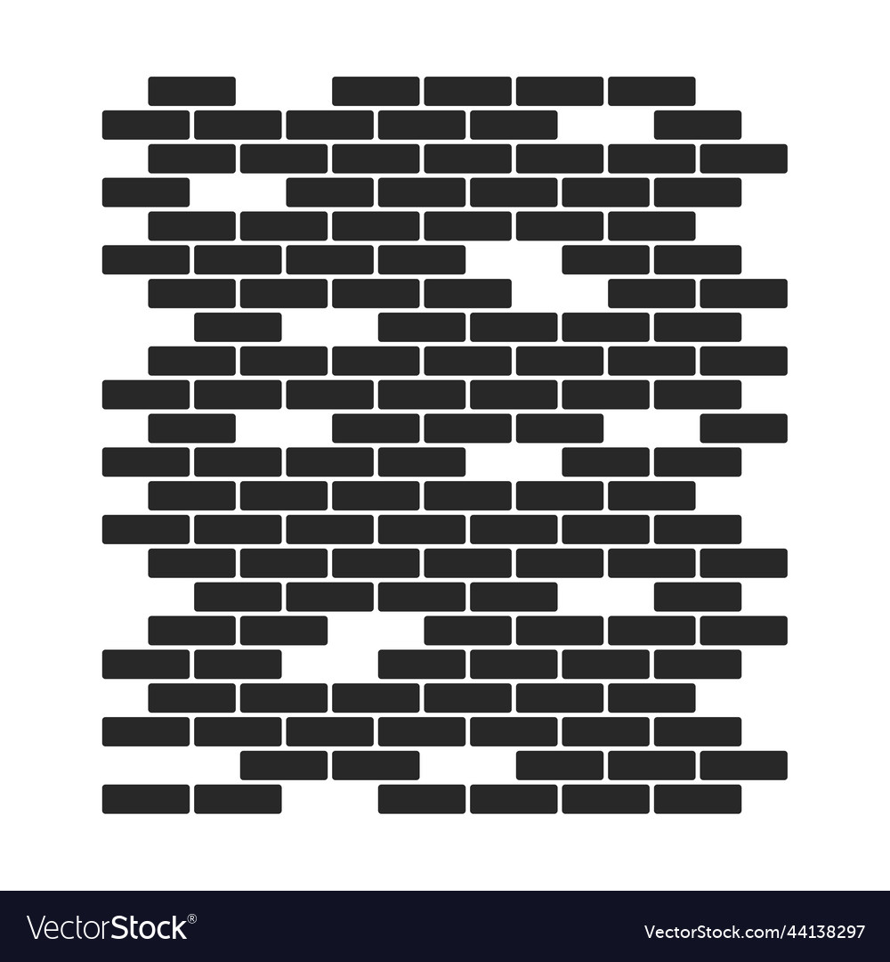 Continuous brick pattern background beautiful Vector Image