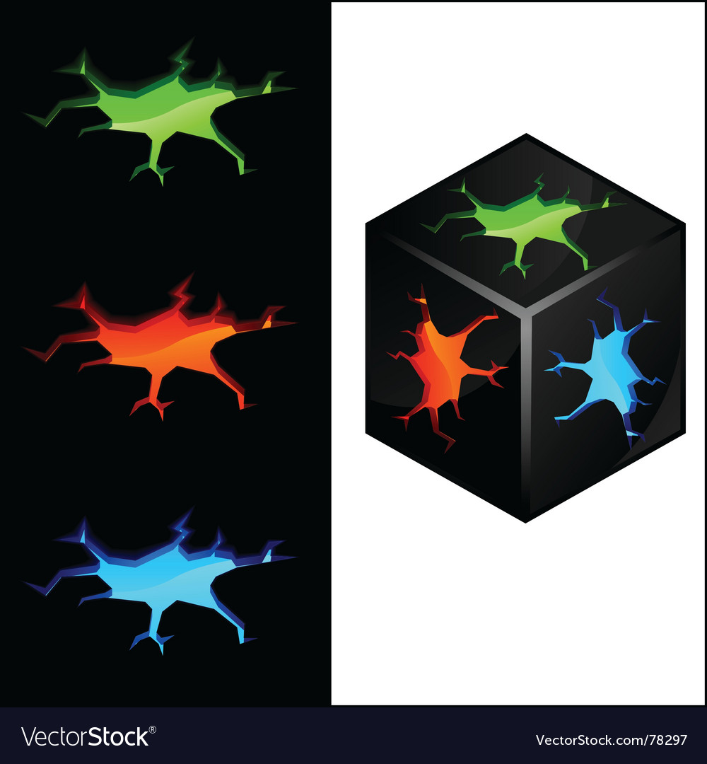 Crack Royalty Free Vector Image - VectorStock