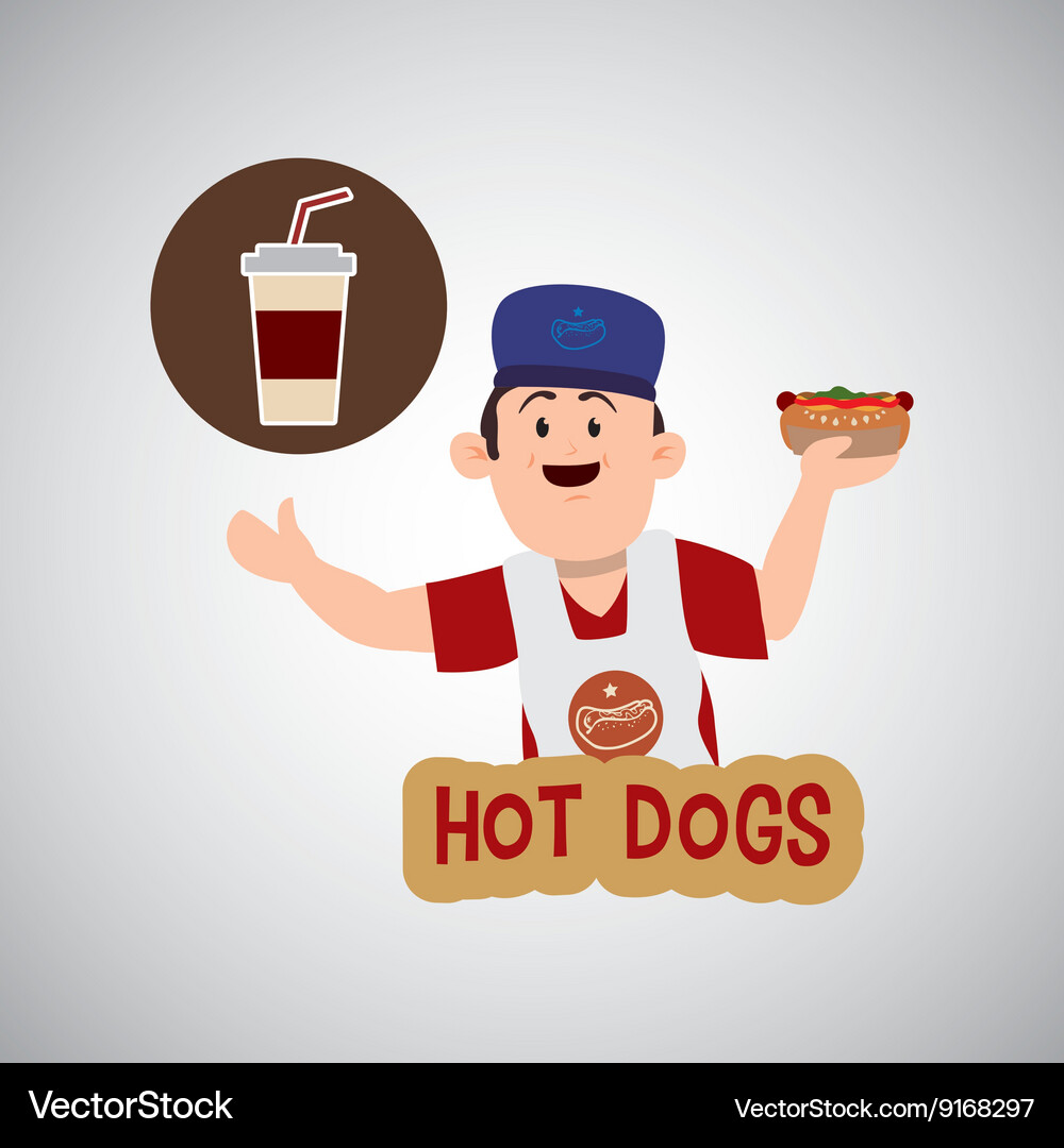 Fast food design menu icon white background Vector Image