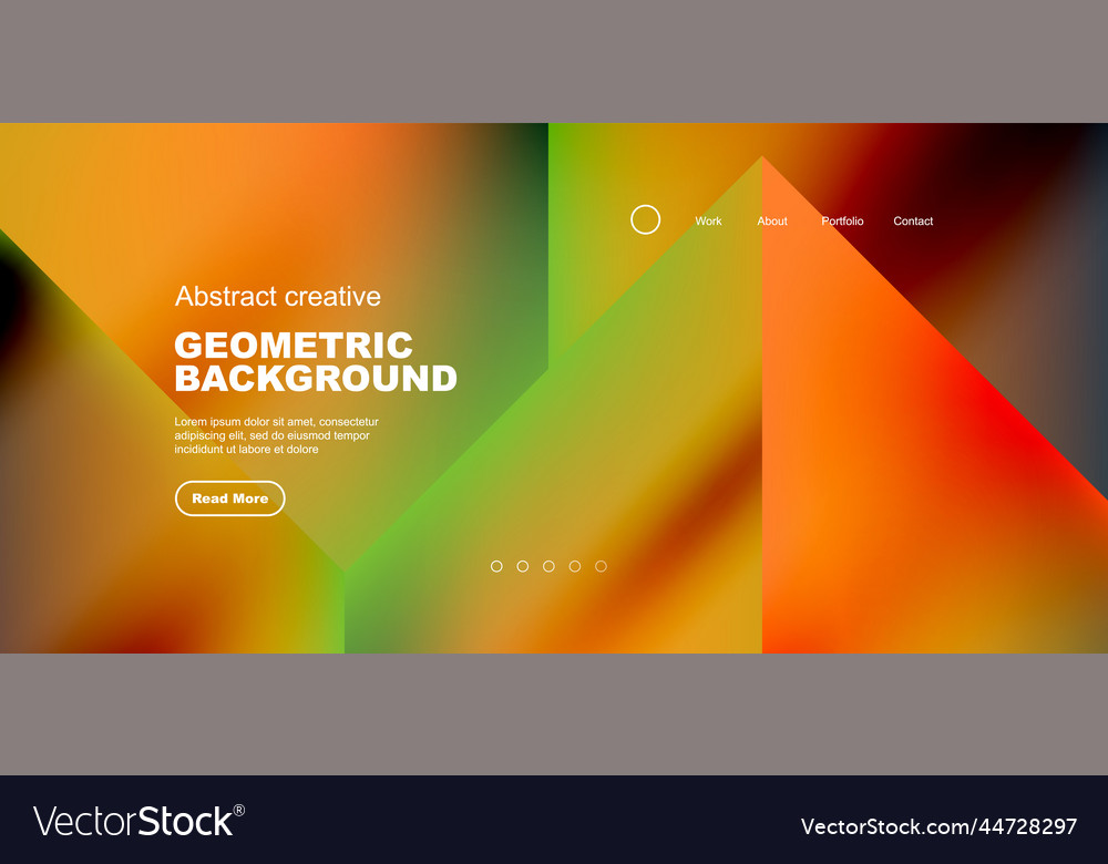 Fluid gradient geometric triangles abstract Vector Image