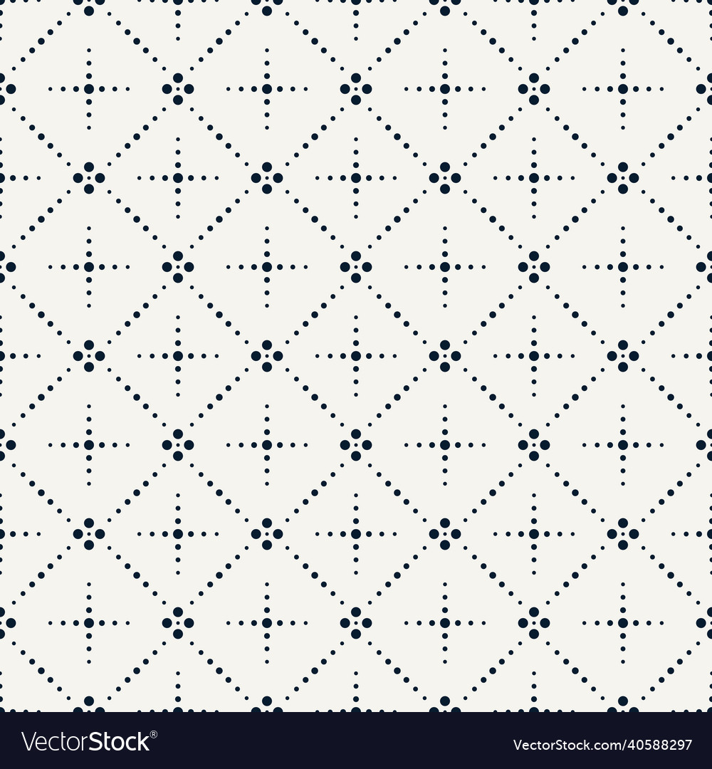 Seamless dotted pattern - geometric Royalty Free Vector
