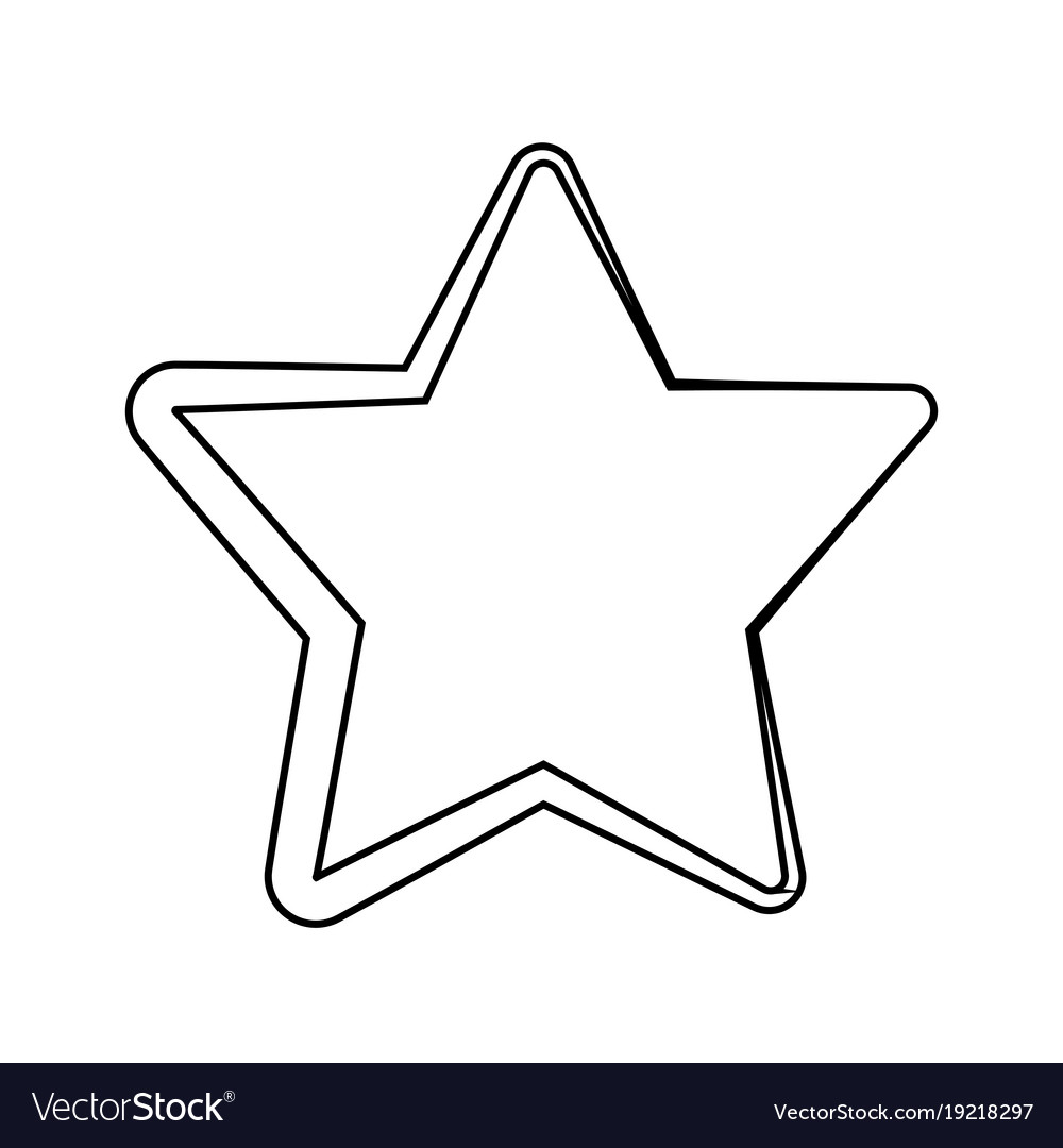 Star shape symbol Royalty Free Vector Image - VectorStock