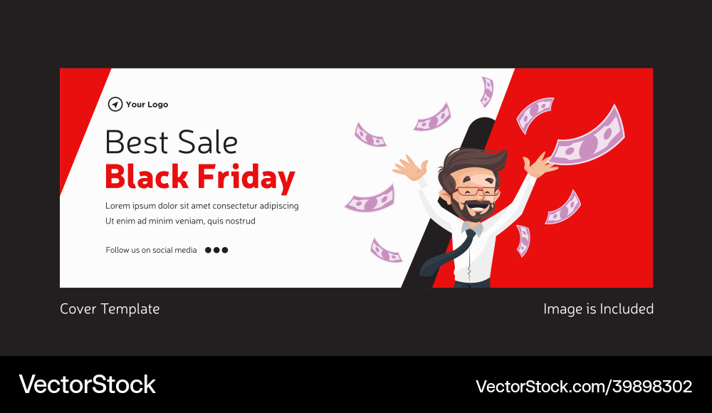 Banner design of black friday Royalty Free Vector Image