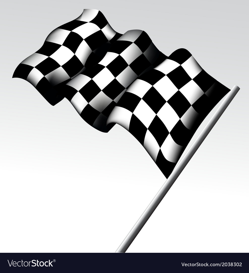 Checkered flag Royalty Free Vector Image - VectorStock