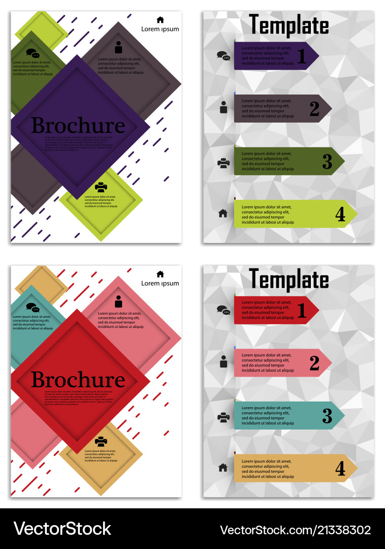 Infographics in brochures for minimalist design Vector Image