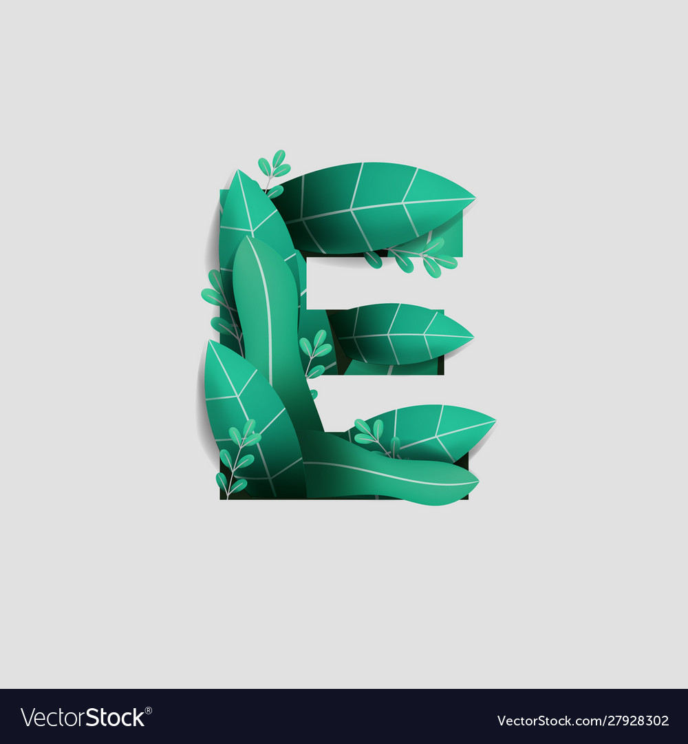 Letter e Royalty Free Vector Image - VectorStock
