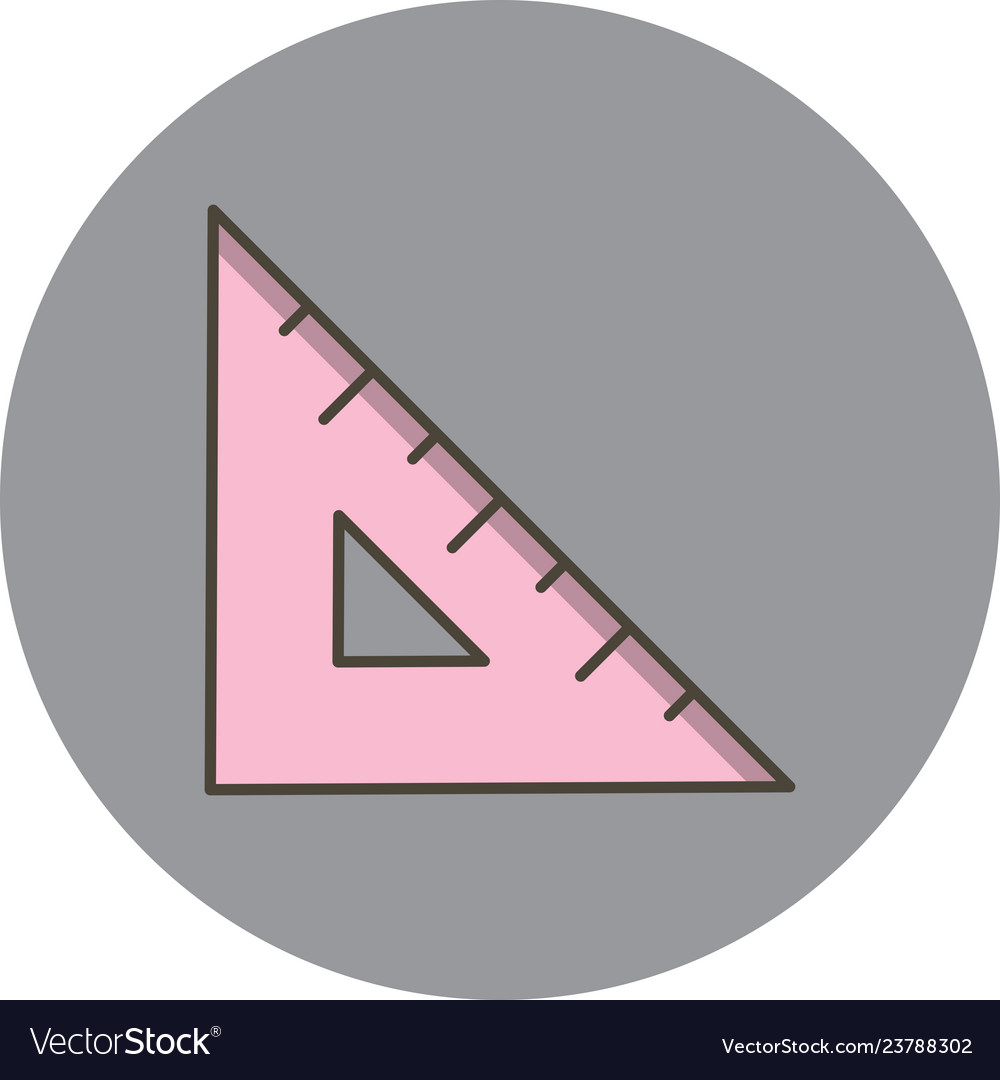 Set square icon Royalty Free Vector Image - VectorStock