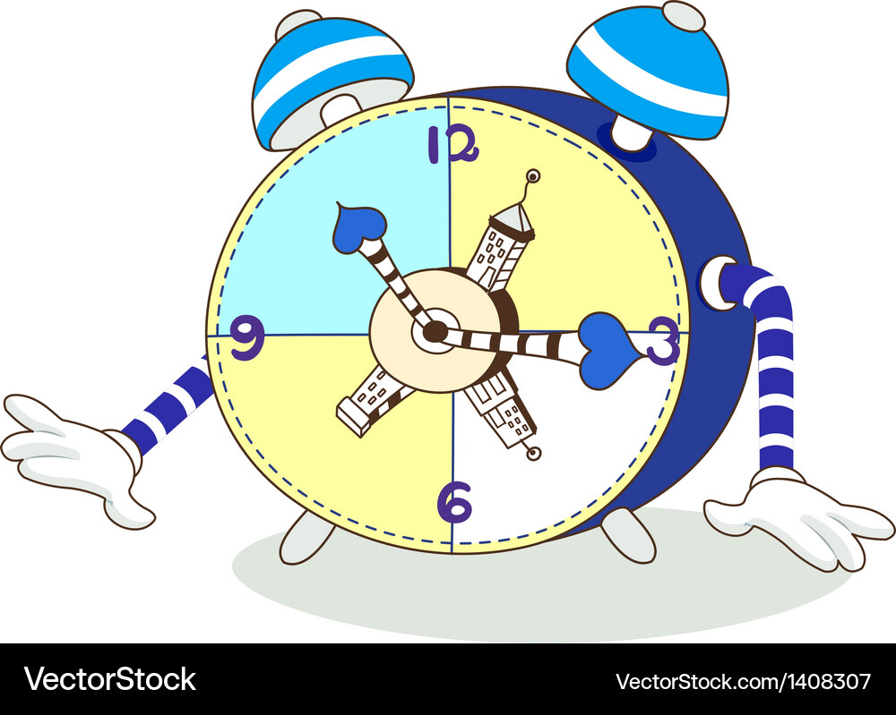 A clock Royalty Free Vector Image - VectorStock
