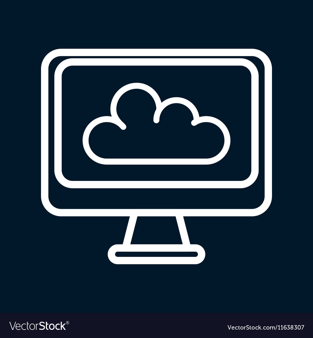 Cloud computing technology Royalty Free Vector Image